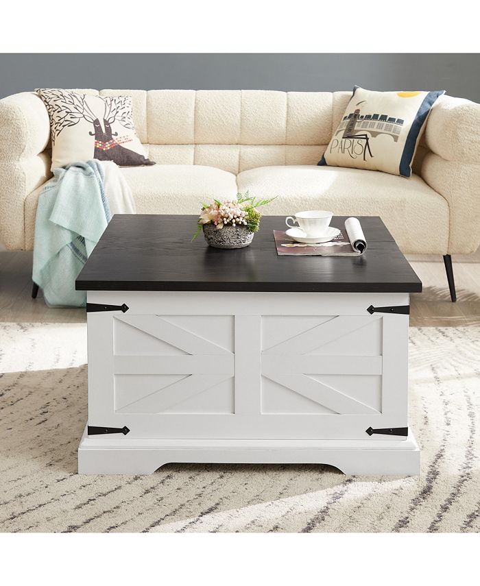 Simplie Fun Farmhouse Coffee Table & End Table Barn design Center Table ...
