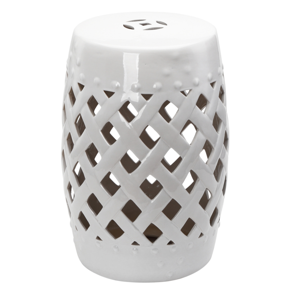 Click here for 13" Ceramic Garden Stool with Woven Design -... prices