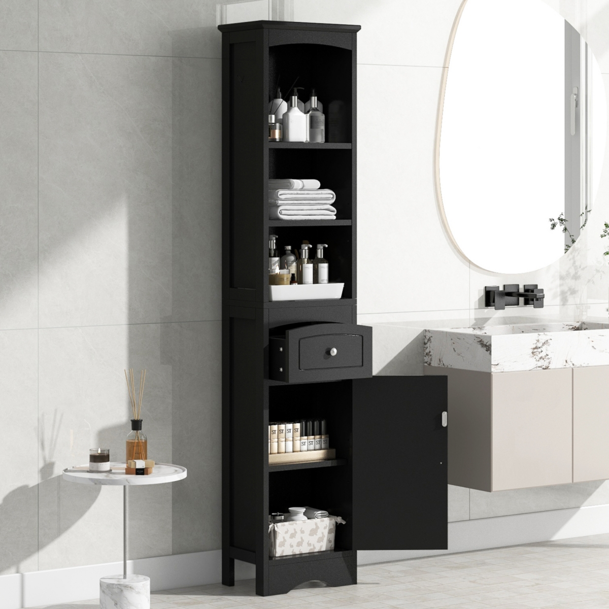 Click here for Simplie Fun Freestanding Bathroom Cabinet with Dra... prices