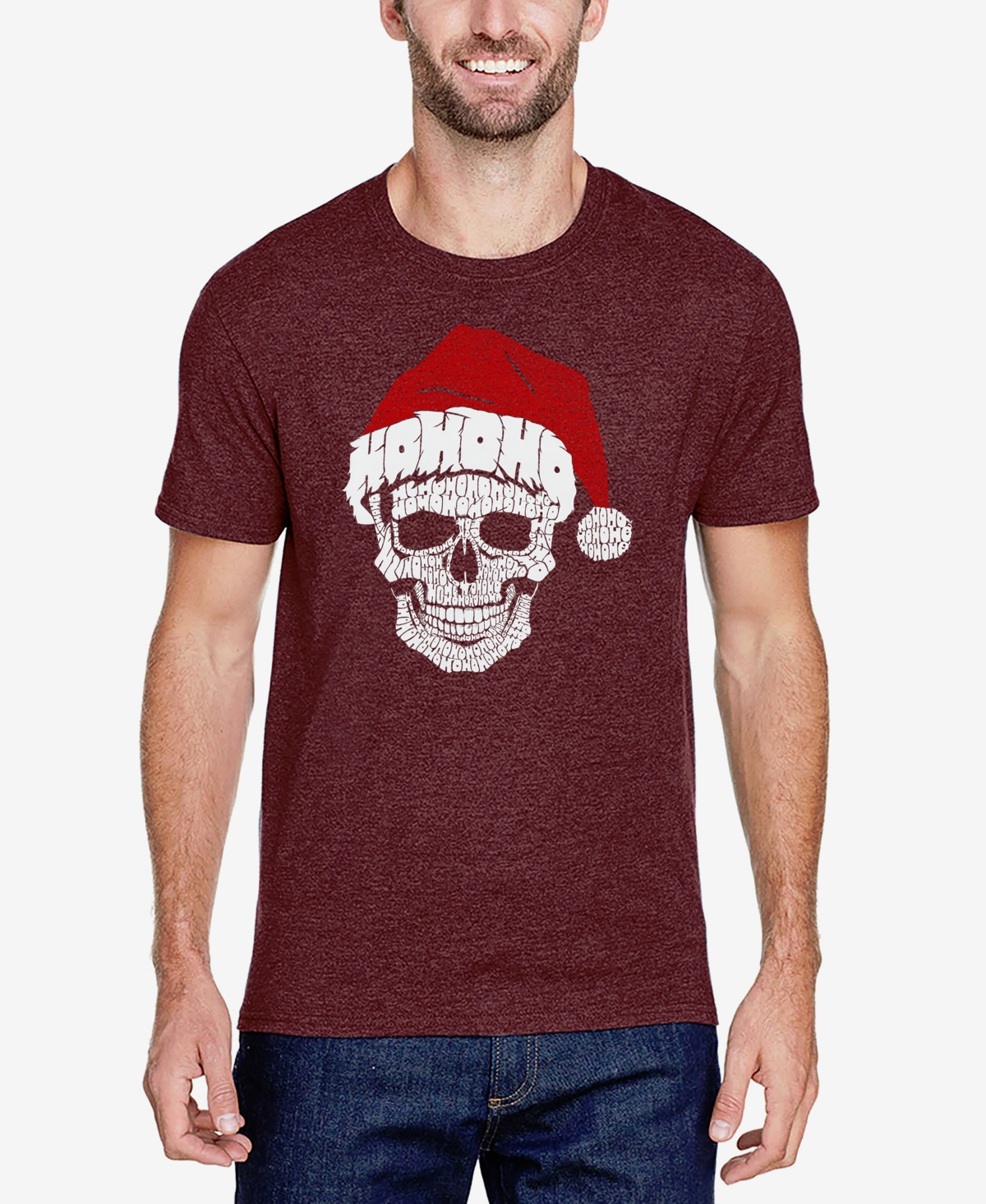 Click here for La Pop Art Mens Santa Skull Premium Blend Word Art... prices