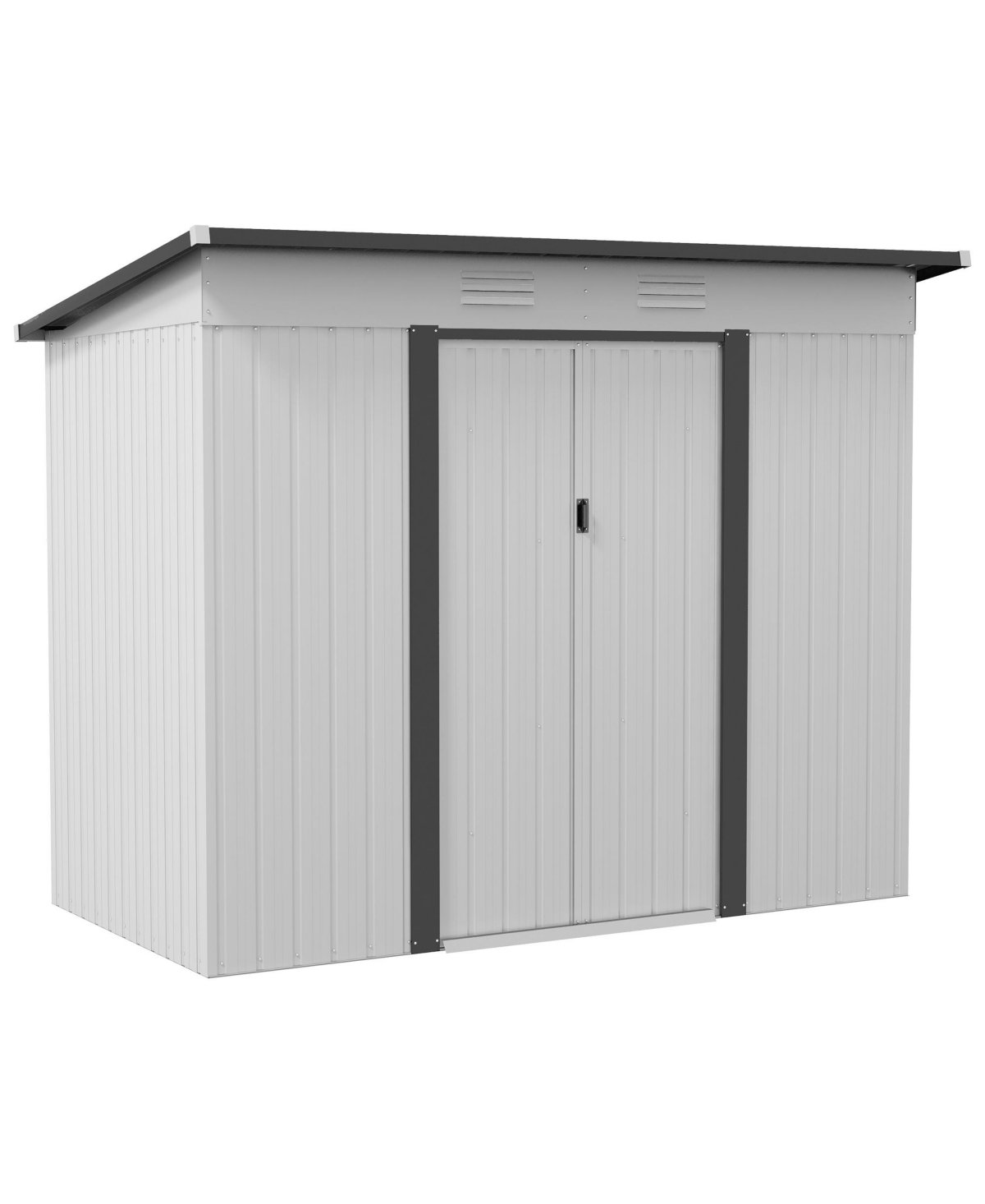Click here for Outsunny 6 x 4 Metal Outdoor Garden Storage Shed w... prices
