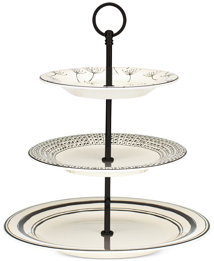 Lenox Serveware Around The Table Collection Stoneware Three-Tiered ...