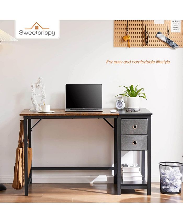 Simplie Fun Minimalist Home Office Desk with Drawers, 47IN - Macy's