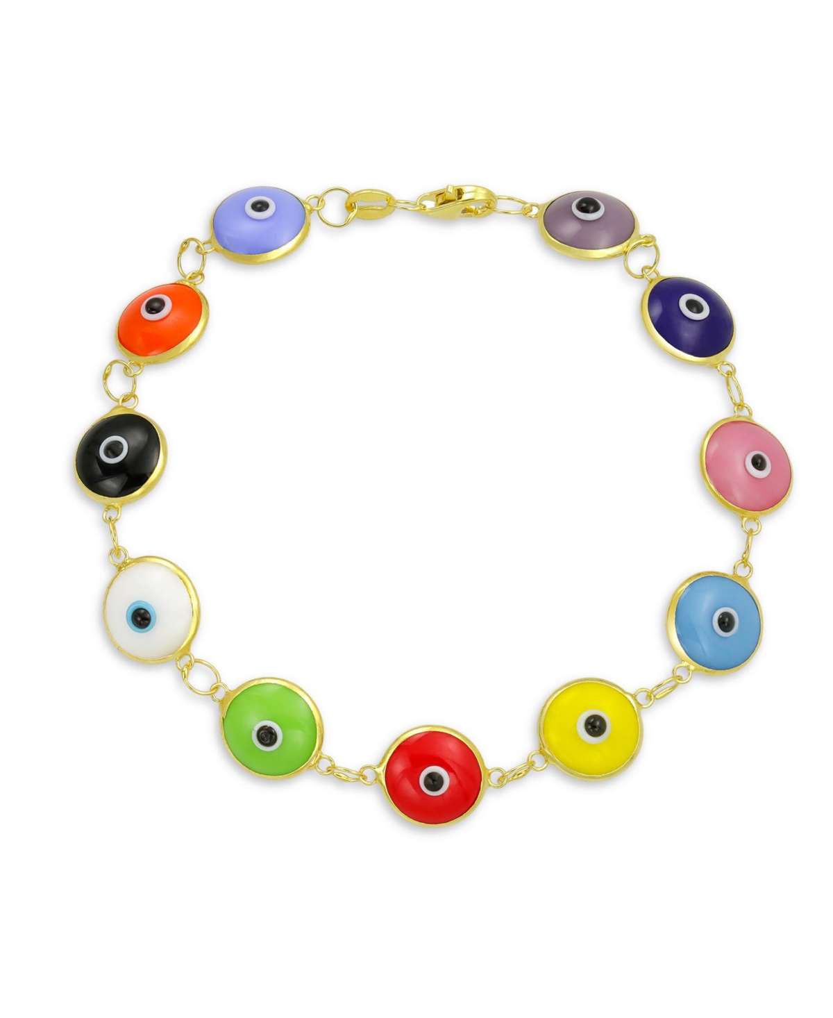Click here for Bling Jewelry Multicolor Evil Eye Strand Bracelet... prices