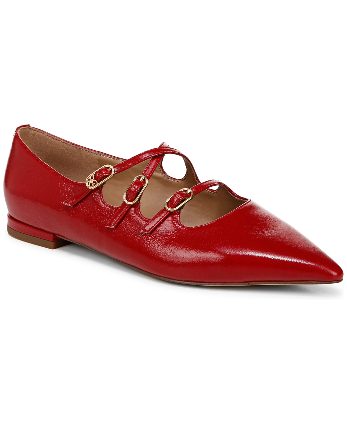 Click here for Sam Edelman Womens Cass Flats - Deep Scarlet Leath... prices