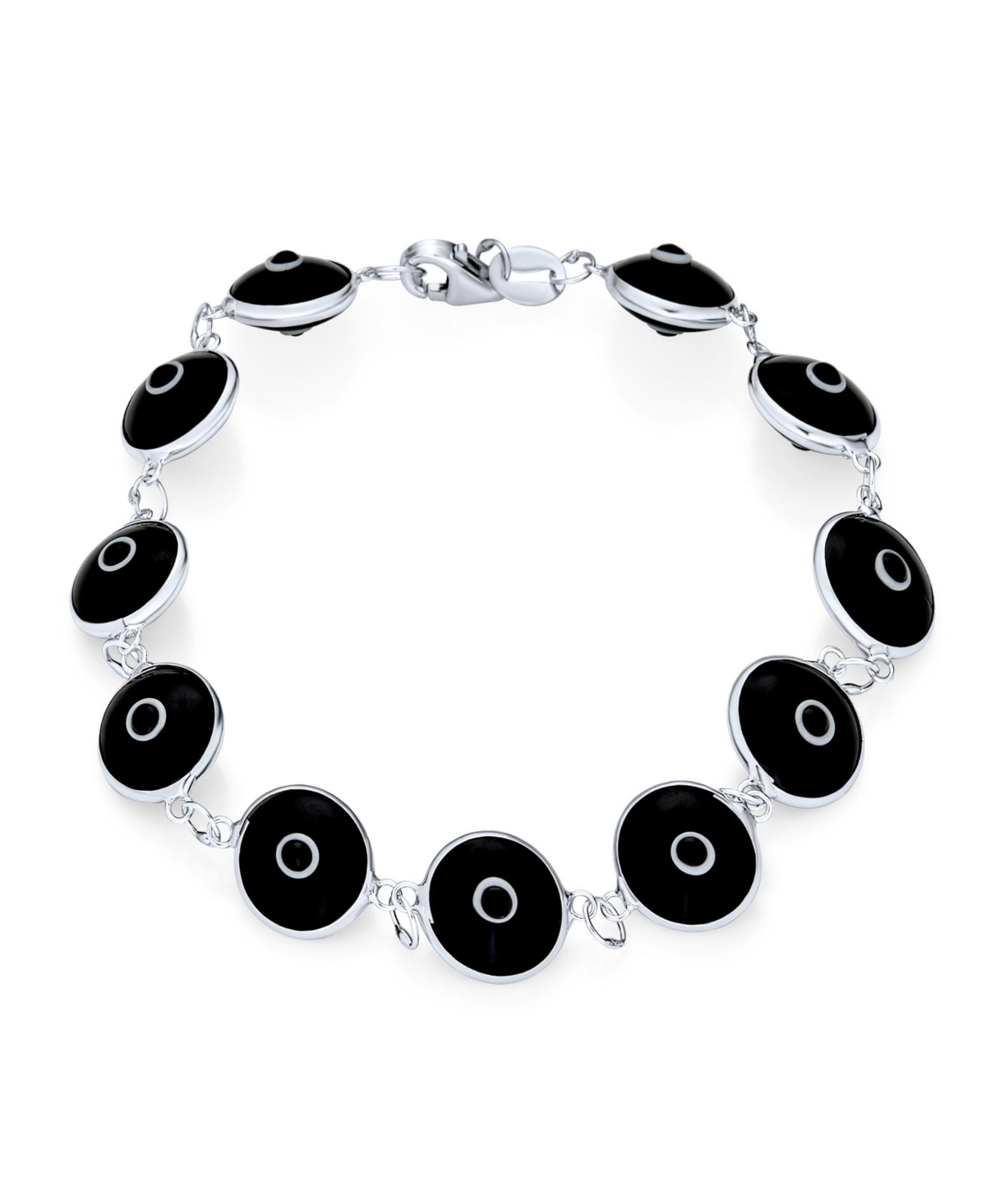 Click here for Bling Jewelry Multicolor Evil Eye Strand Bracelet... prices