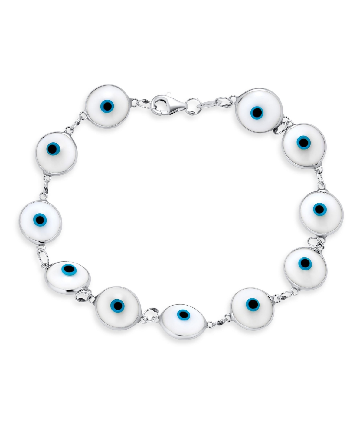 Click here for Bling Jewelry Multicolor Evil Eye Strand Bracelet... prices