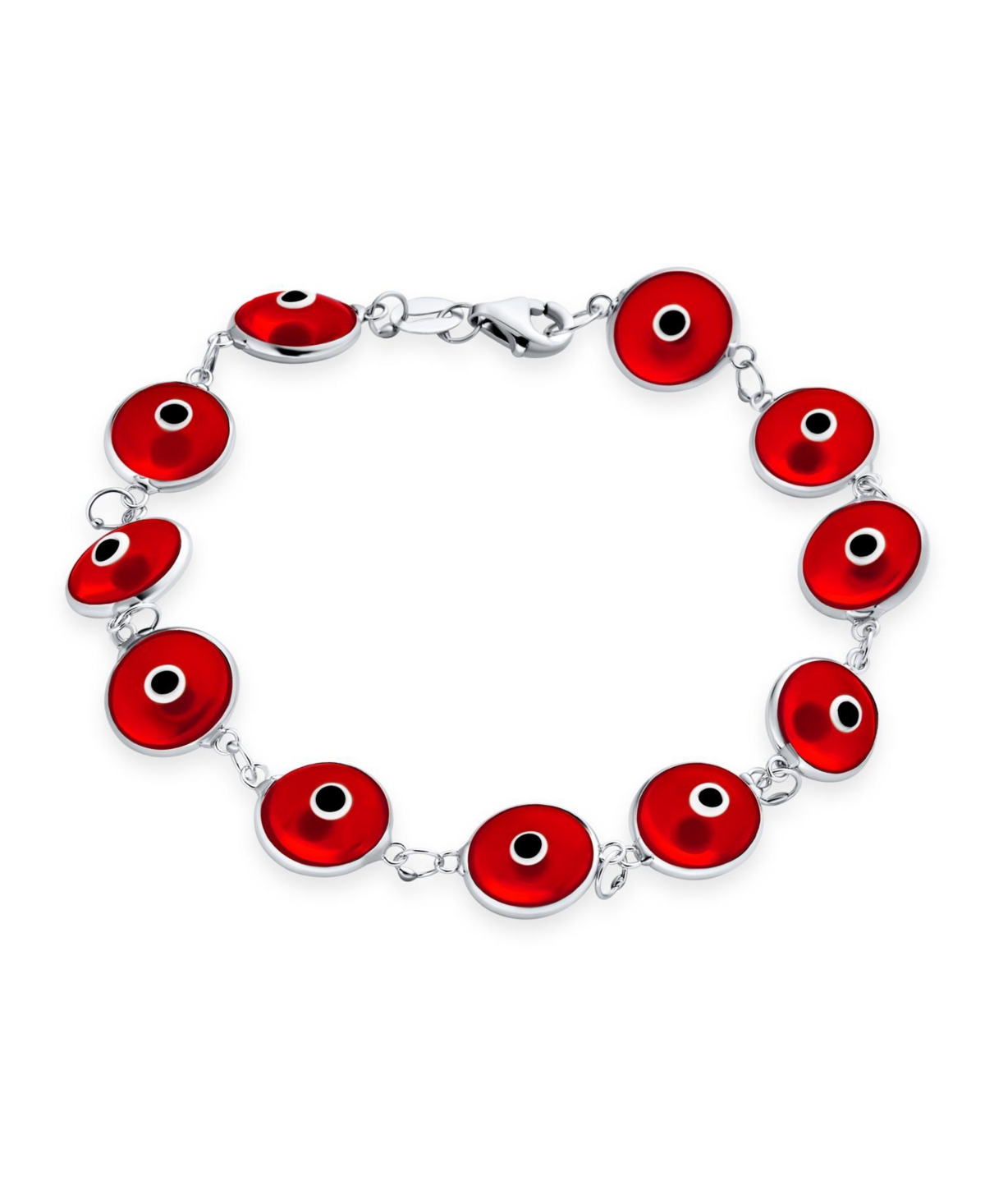 Click here for Bling Jewelry Multicolor Evil Eye Strand Bracelet... prices