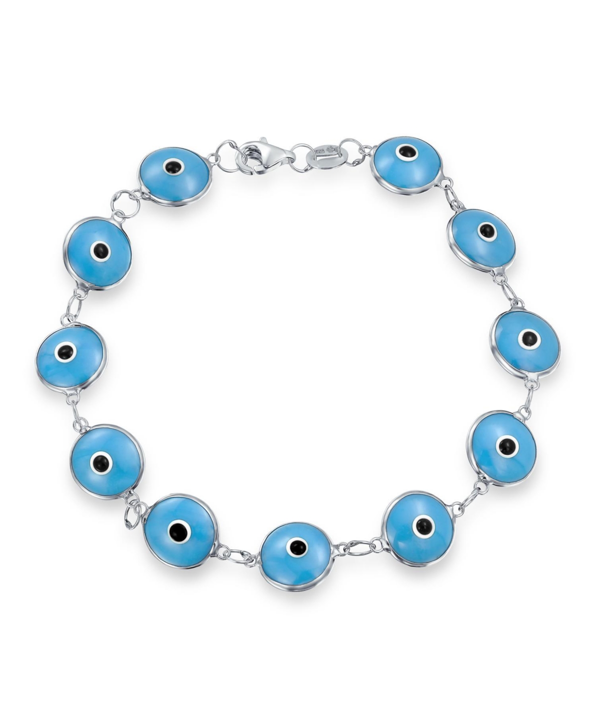 Click here for Bling Jewelry Multicolor Evil Eye Strand Bracelet... prices