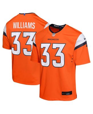Nike Big Boys and Girls Javonte Williams Orange Denver Broncos Mile ...