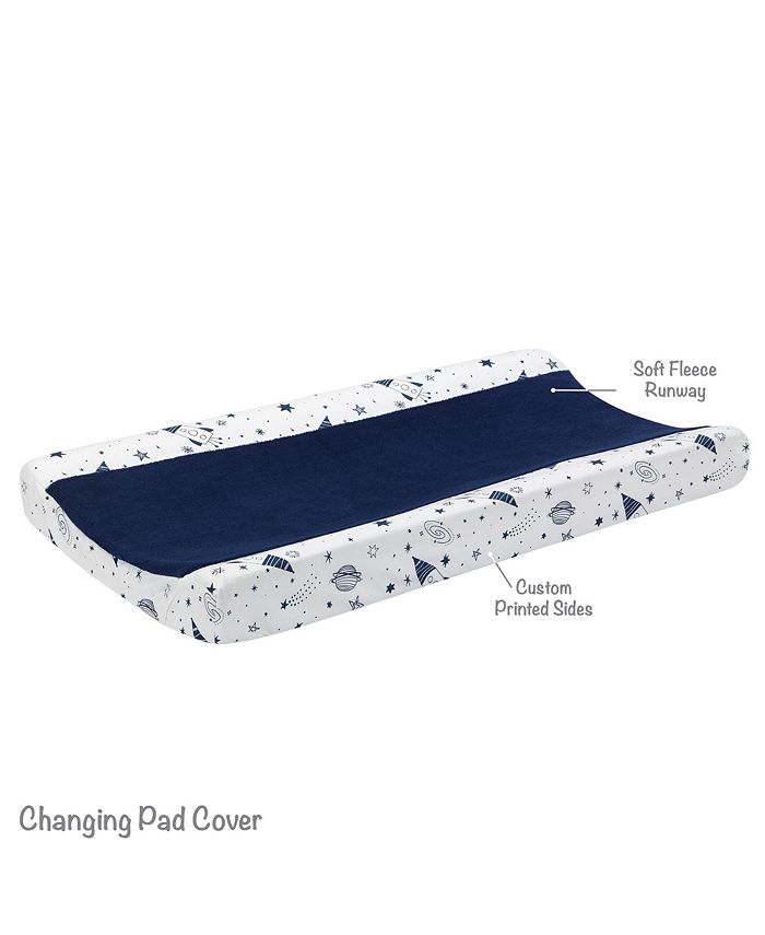 Lambs & Ivy Sky Rocket 5-Piece Blue Galaxy/Space Nursery Baby Crib ...