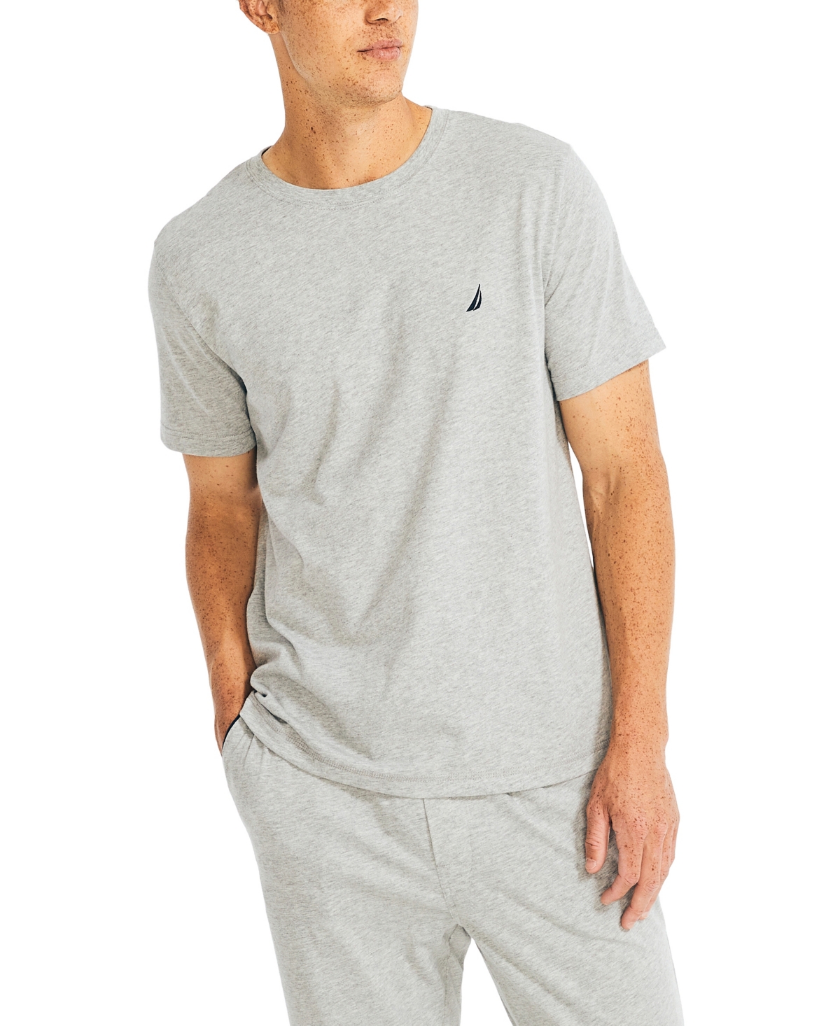 Click here for Nautica Mens Knit Pajama T-Shirt - Grey Heather prices