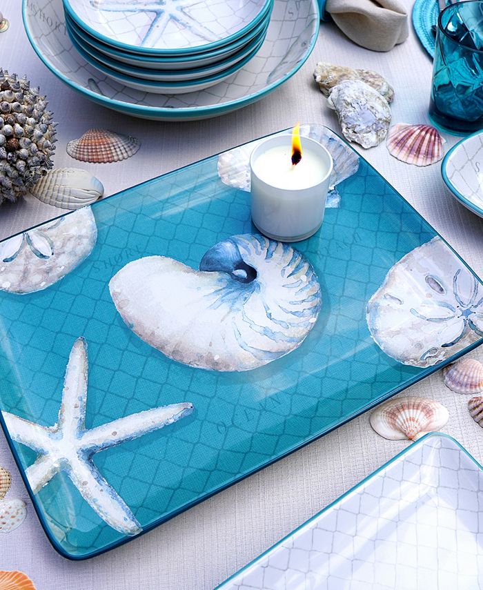 Certified International Ocean View Rectangular Platter - Macy's