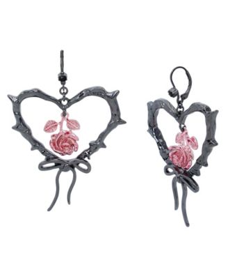 Betsey johnson rose earrings store