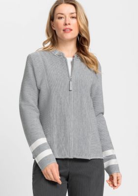 Olsen Women's Long Sleeve Ribbed Knit Cardigan - Macy's