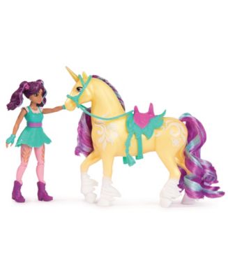 Unicorn Academy Ava Leaf Set with 2 Riding Accessories Toys - Macy's