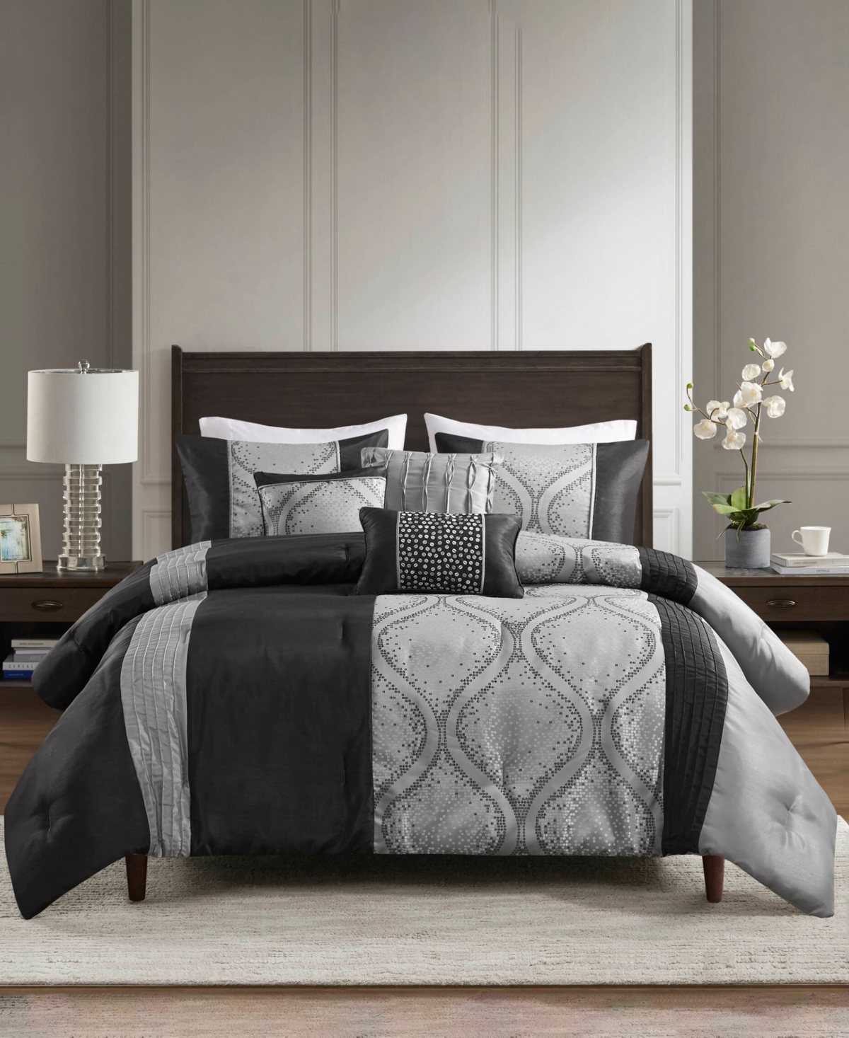 Click here for Madison Park Lori Jacquard 6-Pc. Comforter Set  Fu... prices
