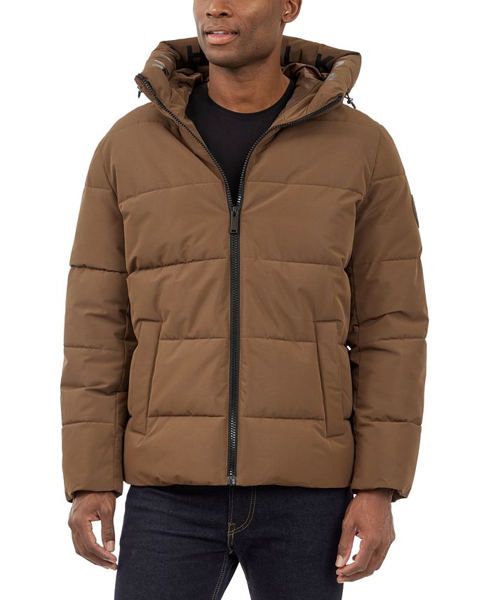 Michael Kors Men's Quilted Hooded Puffer Jacket - Macy's