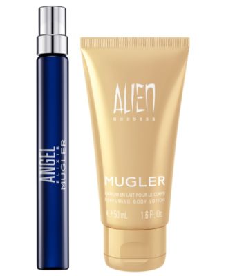 FREE Mugler Alien body lotion mini & Mugler Angel travel spray with ...