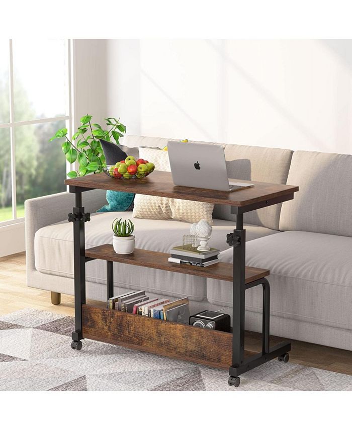 Tribesigns Portable Table for Couch and Bed, Height Adjustable Laptop ...