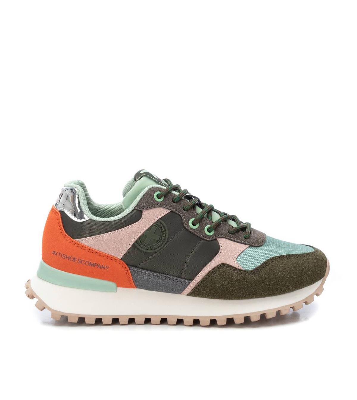 Click here for Womens Lace-Up Sneakers By Xti - Khaki prices