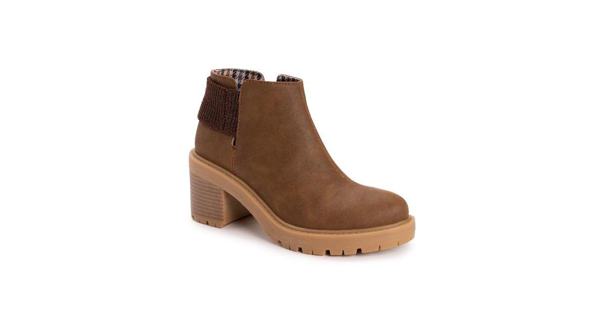 Click here for Muk Luks Womens Lucy Lula Boot - Tan burnished prices