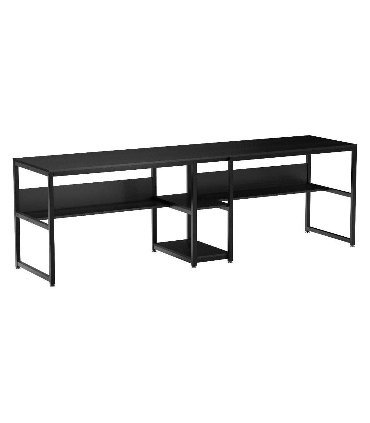 Click here for Tribesigns Two Person Desk with Bookshelf  78.7 Co... prices