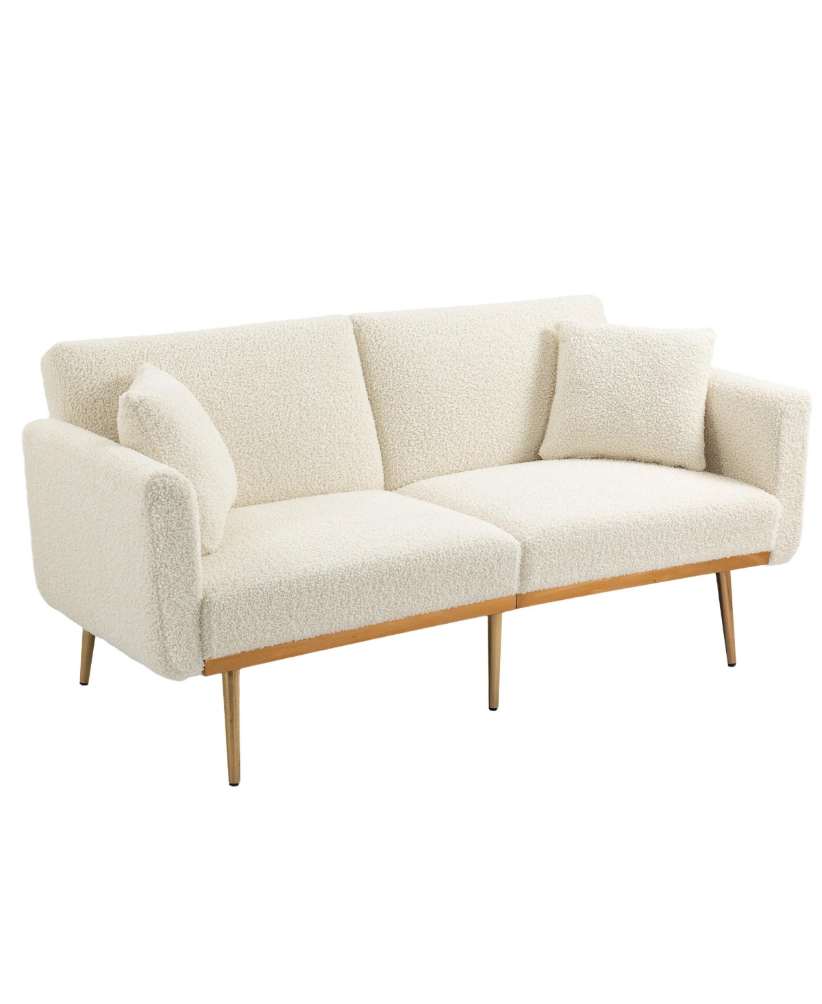 Click here for Mondawe Beige Velvet Sofa   Accent sofa .loveseat... prices