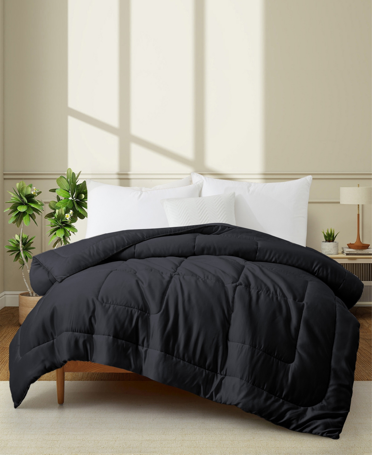 Click here for Unikome Silky Satin Down Alternative 3 Piece Comfo... prices