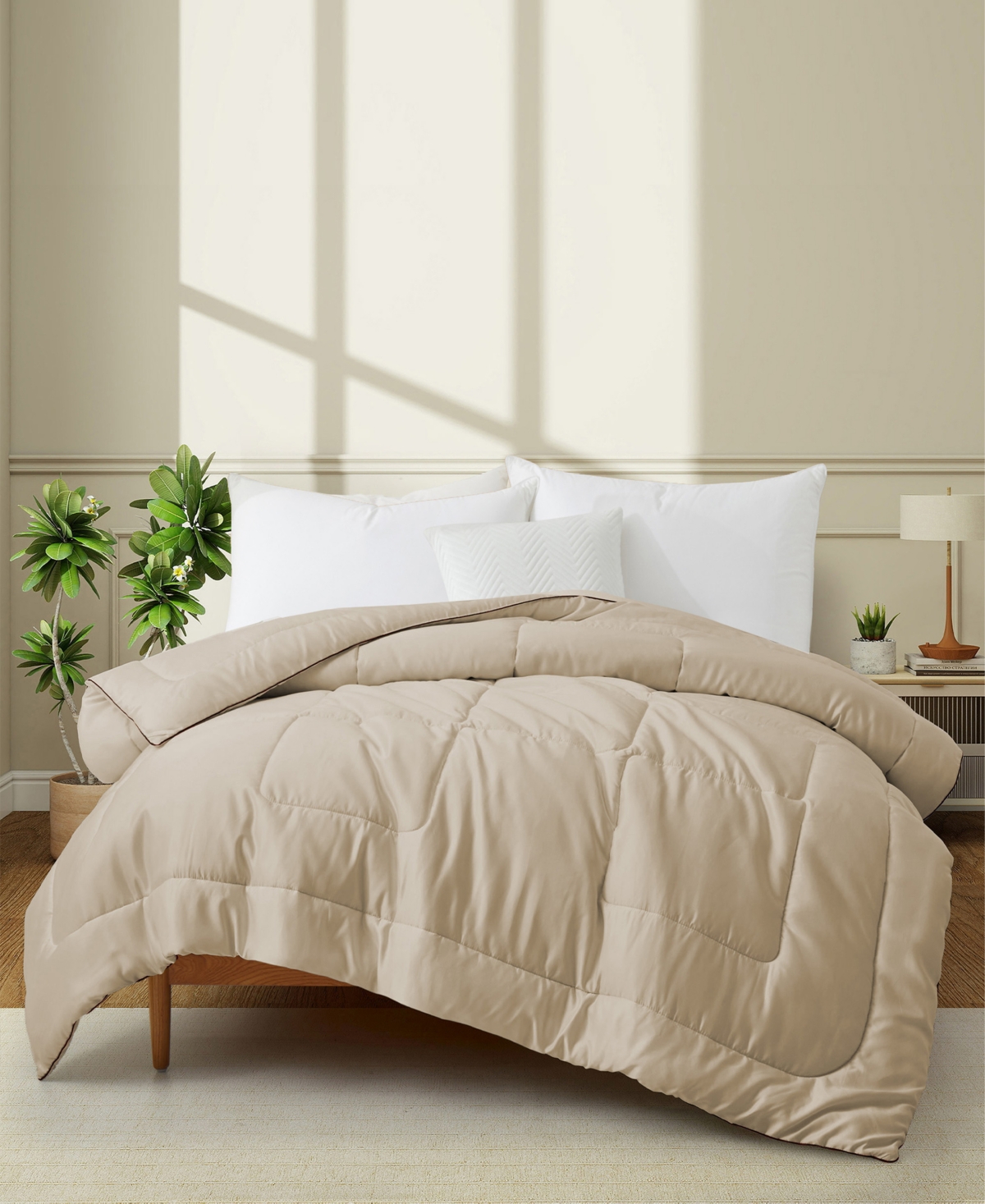 Click here for Unikome Silky Satin Down Alternative 3 Piece Comfo... prices