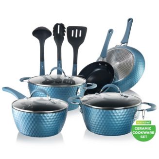 NutriChef Kitchenware Pots & Pans Set - Stylish Kitchen Cookware with ...