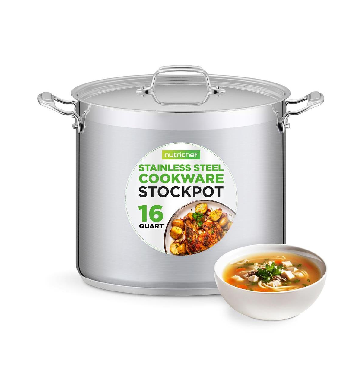Click here for NutriChef Stainless Steel Cookware Stockpot - 16 Q... prices