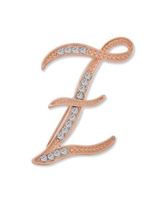 Bling Jewelry Large Statement ABC Pave Crystal Cursive Script Monogram ...