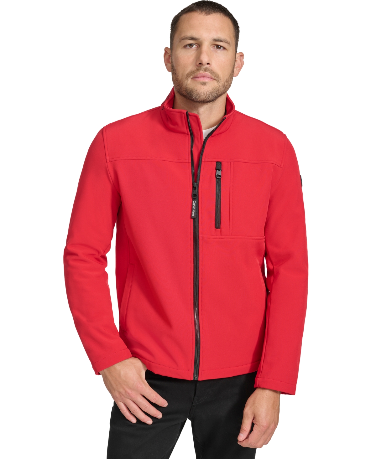 Click here for Calvin Klein Mens Infinite Stretch Soft Shell Jack... prices