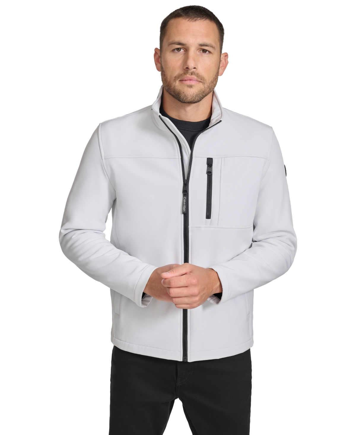 Click here for Calvin Klein Mens Infinite Stretch Soft Shell Jack... prices