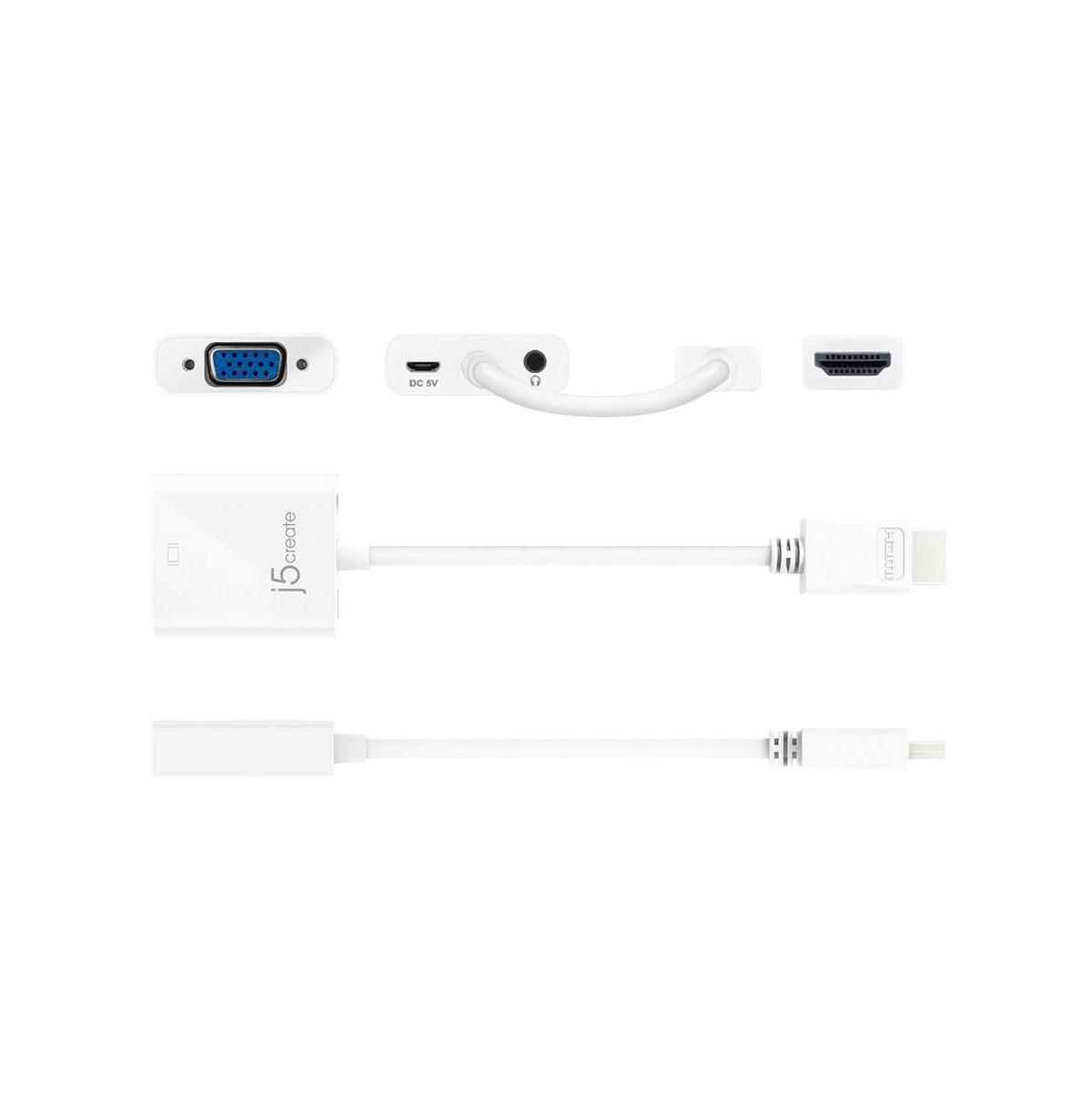 Click here for j5create Hdmi to Vga adapter - Pure white prices