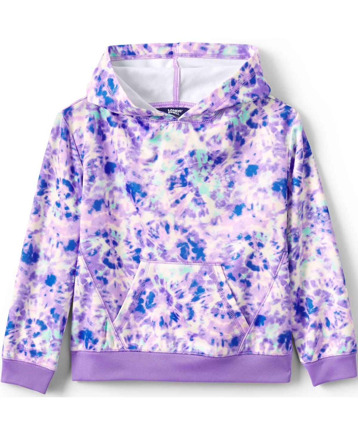 Click here for Lands End Girls Long Sleeve Active Hoodie - Lilac... prices