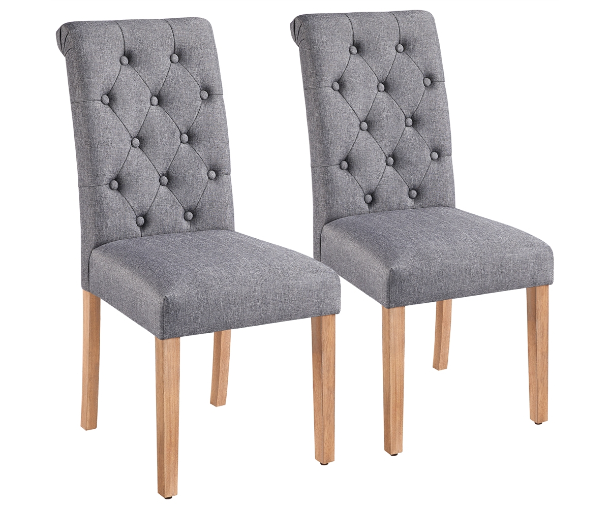 Click here for Yaheetech 2PCS High Dark Gray Classic Fabric Uphol... prices