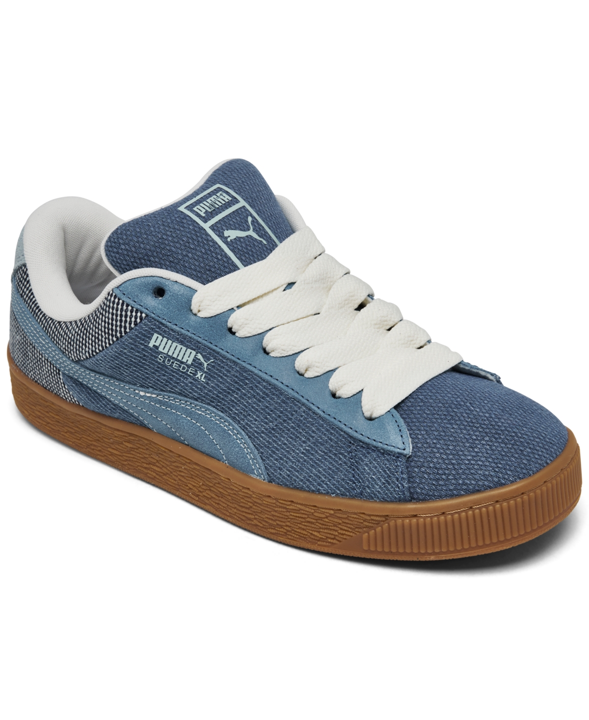 Click here for Puma Mens Suede Xl Denim Casual Sneakers from Fini... prices