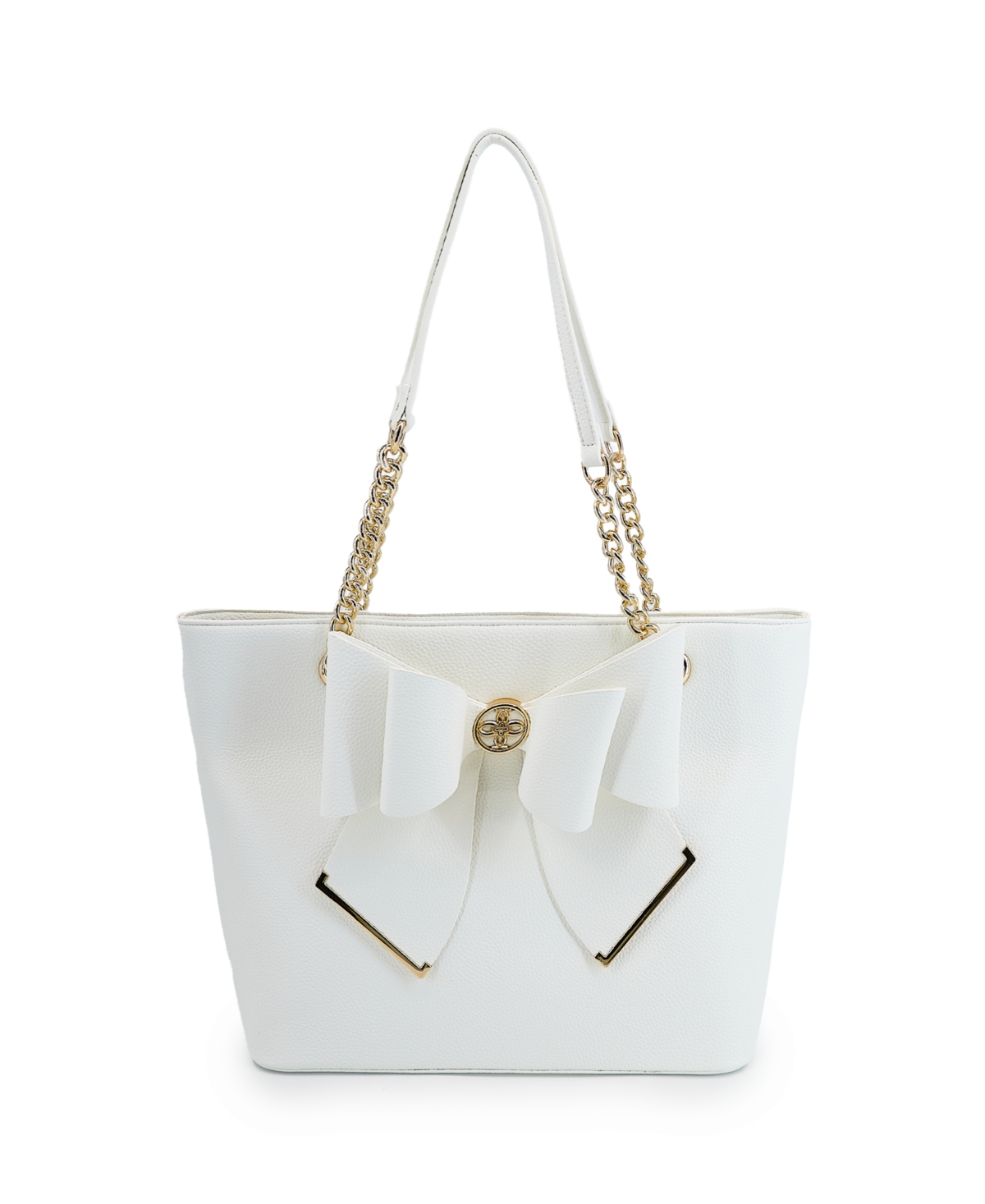 Click here for Like Dreams Aubrey Bow Large Tote Bag - White prices