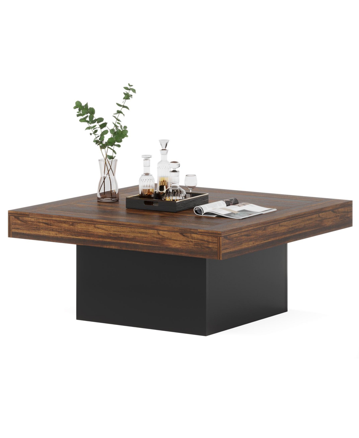 Click here for Tribesigns Led Coffee Table  Square Coffee Table W... prices