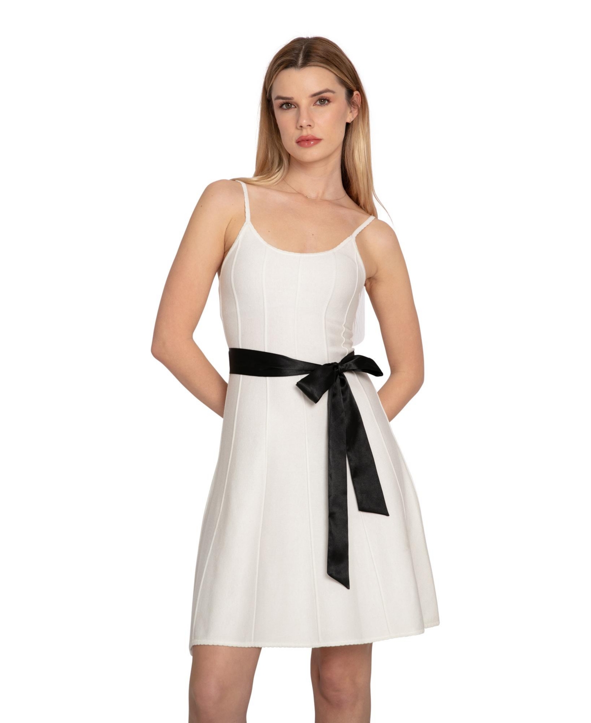 Click here for Belle & Bloom Love Her Madly Knit Dress - White prices