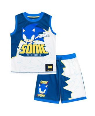 Sega Boys Sonic the Hedgehog Knuckles Tails Tank Top and Shorts to - Macy's
