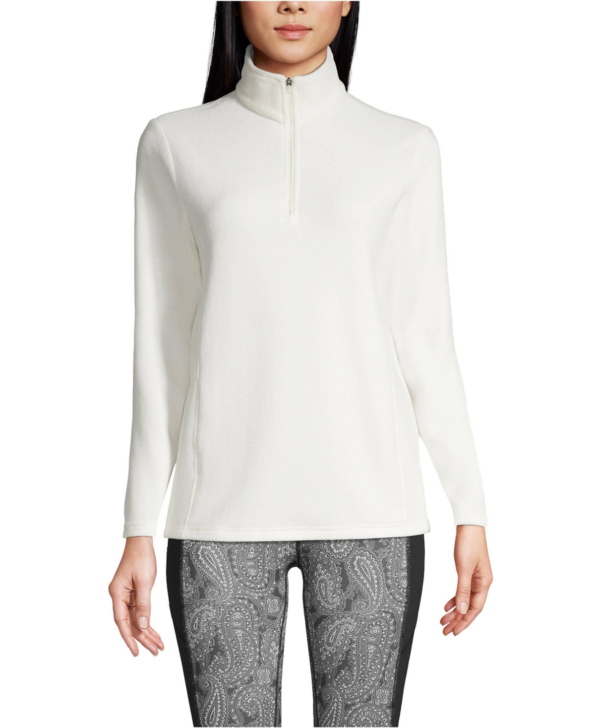 Click here for Lands End Womens Anyweather Fleece Quarter Zip Pul... prices