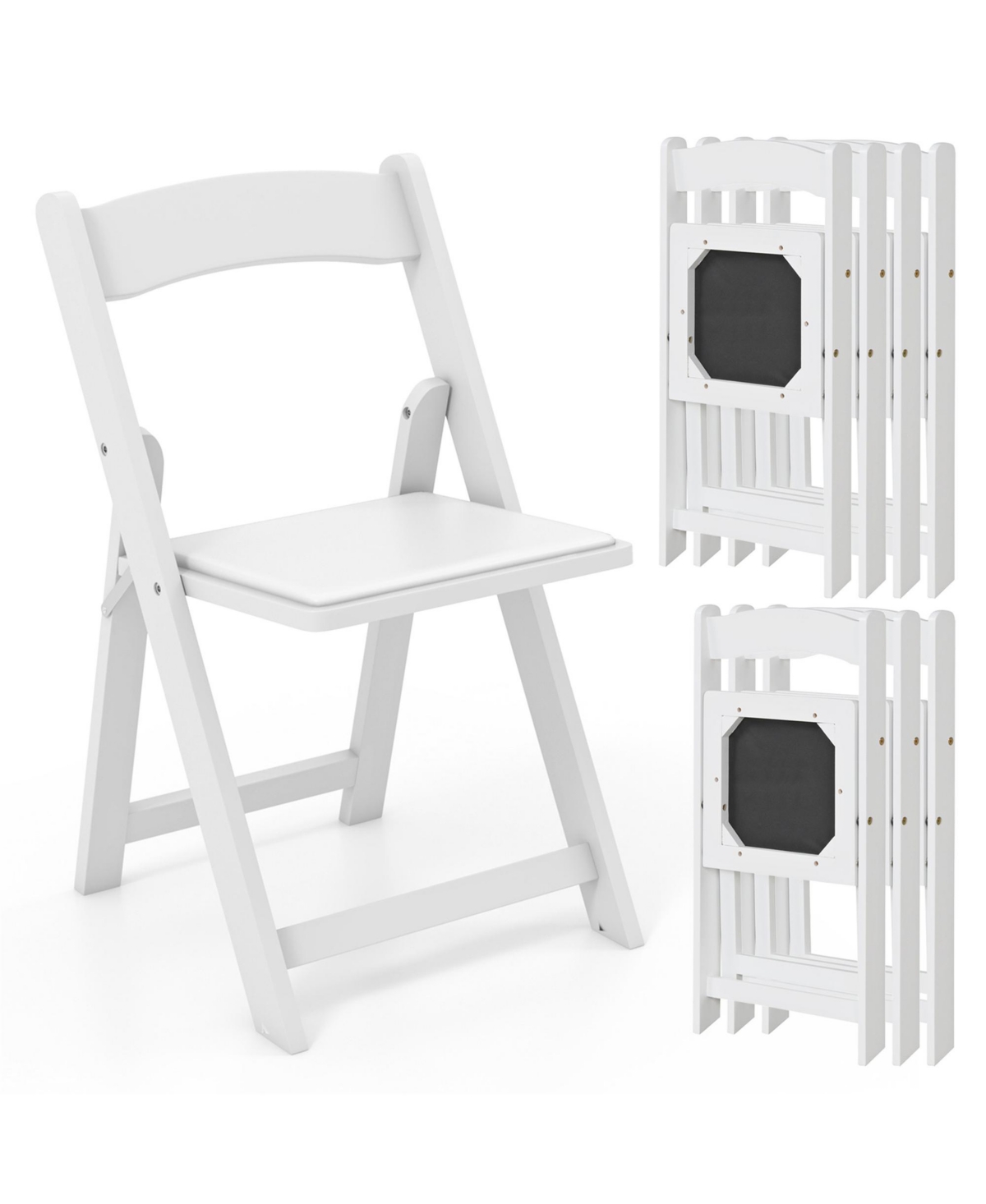 Click here for Gymax Set of 8 Dining Chairs w/ Rubber Wood Legs &... prices