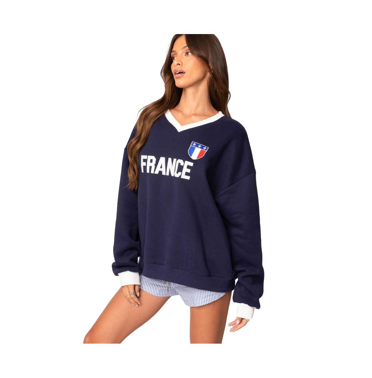Click here for Womens Italy oversized sweatshirt - Navy prices