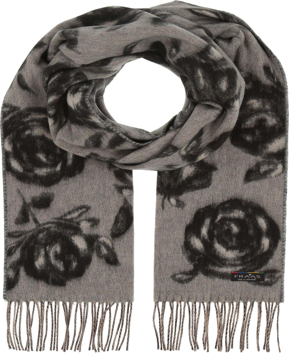Click here for Fraas Floral Polyester Scarf - Gray prices