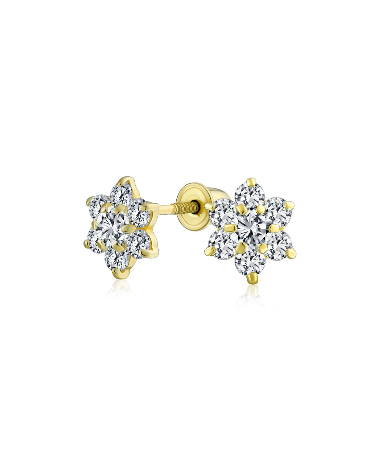 Click here for Bling Jewelry Tiny Cubic Zirconia Cz Flower Stud E... prices