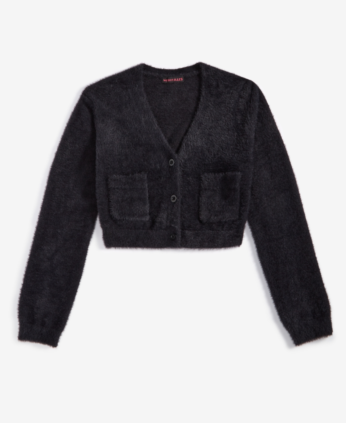 Click here for With Jules Big Girls Fuzzy Cardigan - Baby pink prices