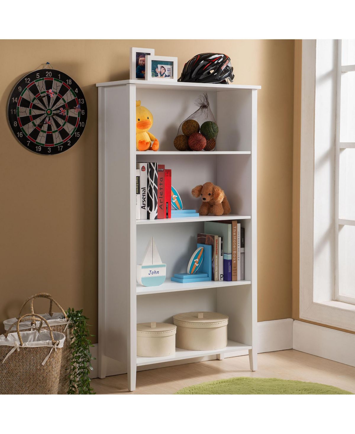 Samuel 4-Shelf Wood Bookcase Deals and Price History at JoinHoney.com ...